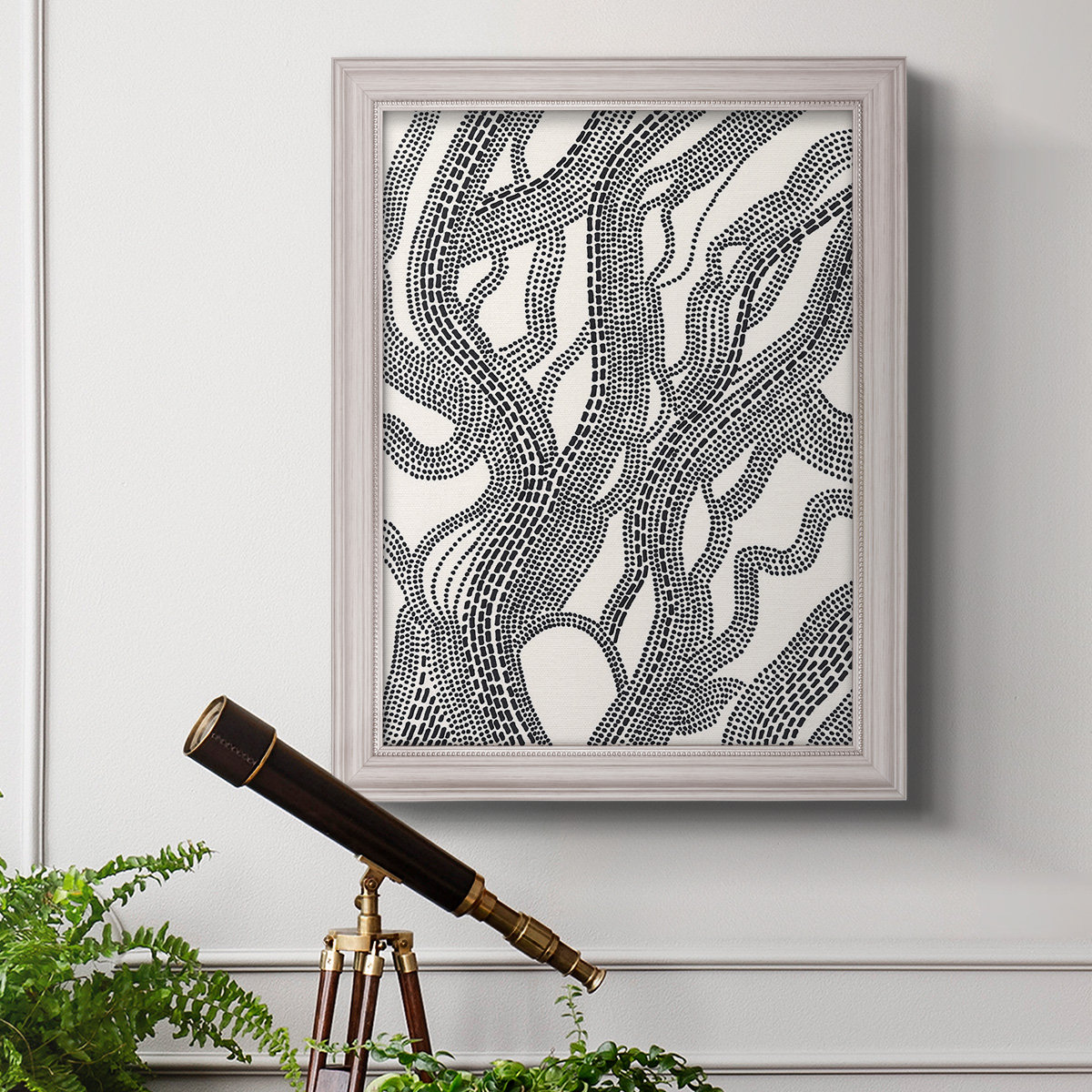 Ivy Bronx Eeli Dots And Dashes I Framed On Canvas Print | Wayfair