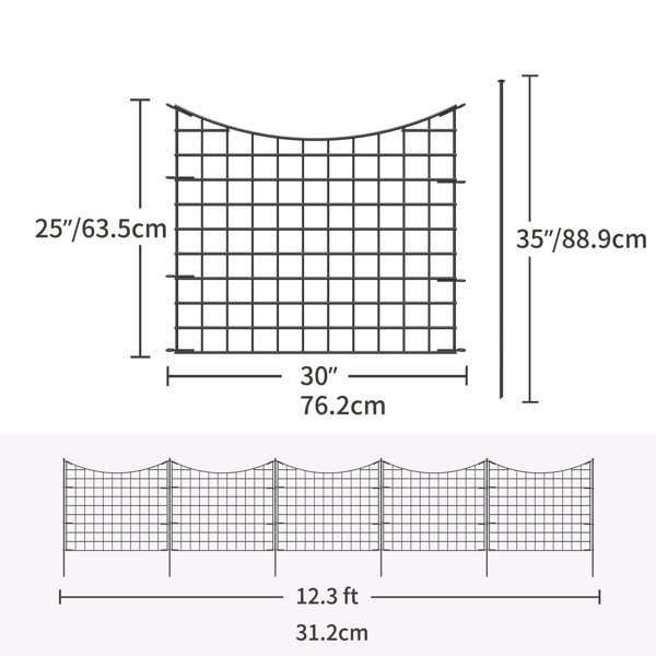 YITAHOME 3 ft. H x 3 ft. W Steel Fence Panel & Reviews | Wayfair