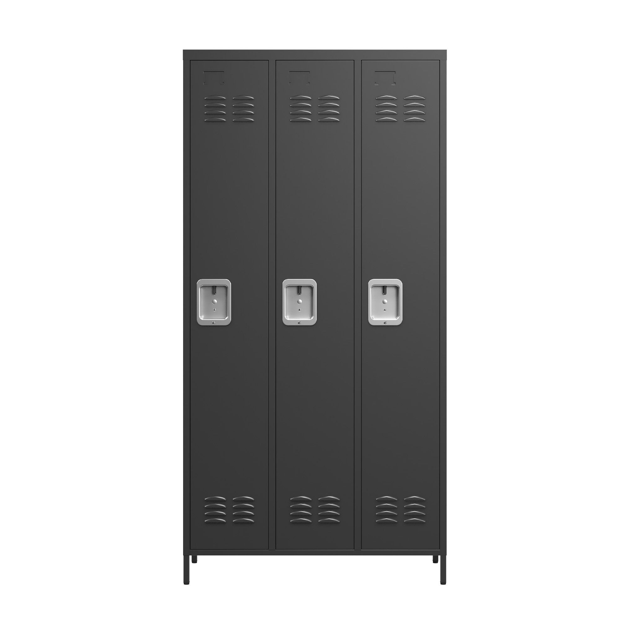 Element Ace 72-Inch Tall Metal Lockers with 3 Doors for Employees, Home ...