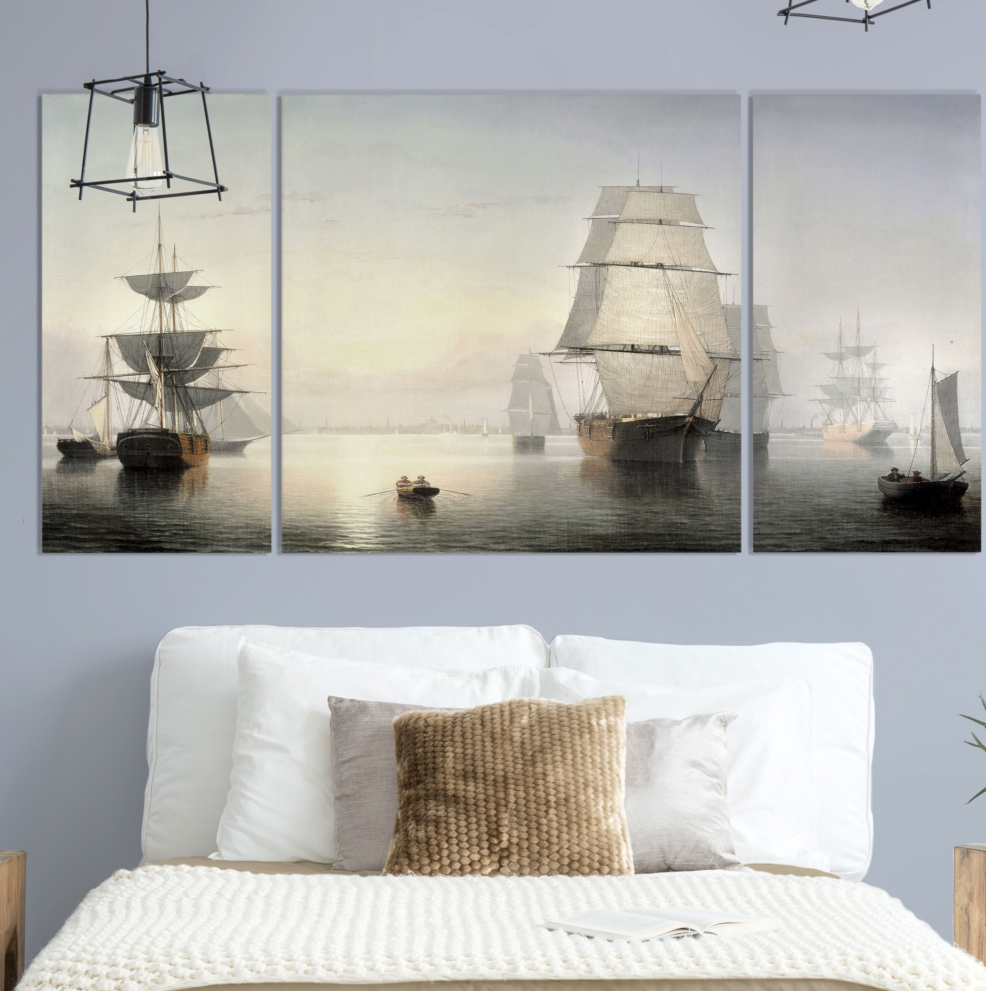 Breakwater Bay A Premium Boston Harbor Graphic Art Print Multi-Piece ...