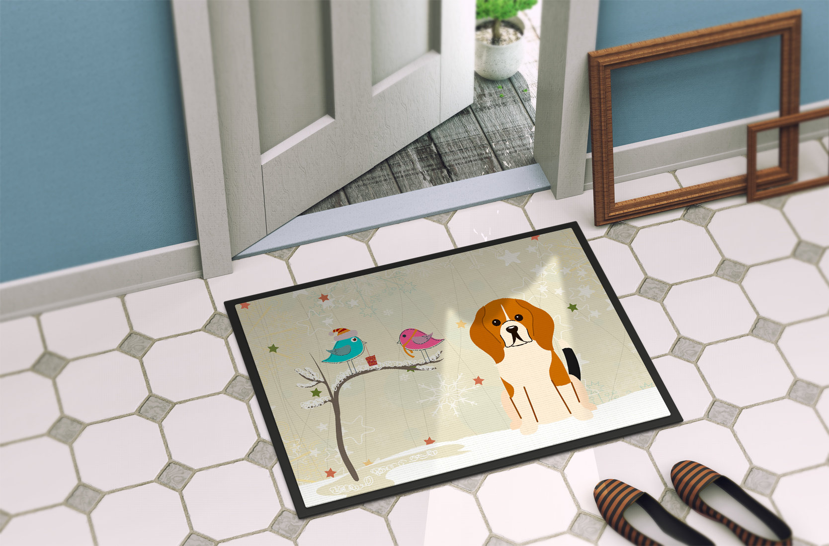 Caroline's Treasures Humboldt Christmas Presents Between Friends Beagle ...