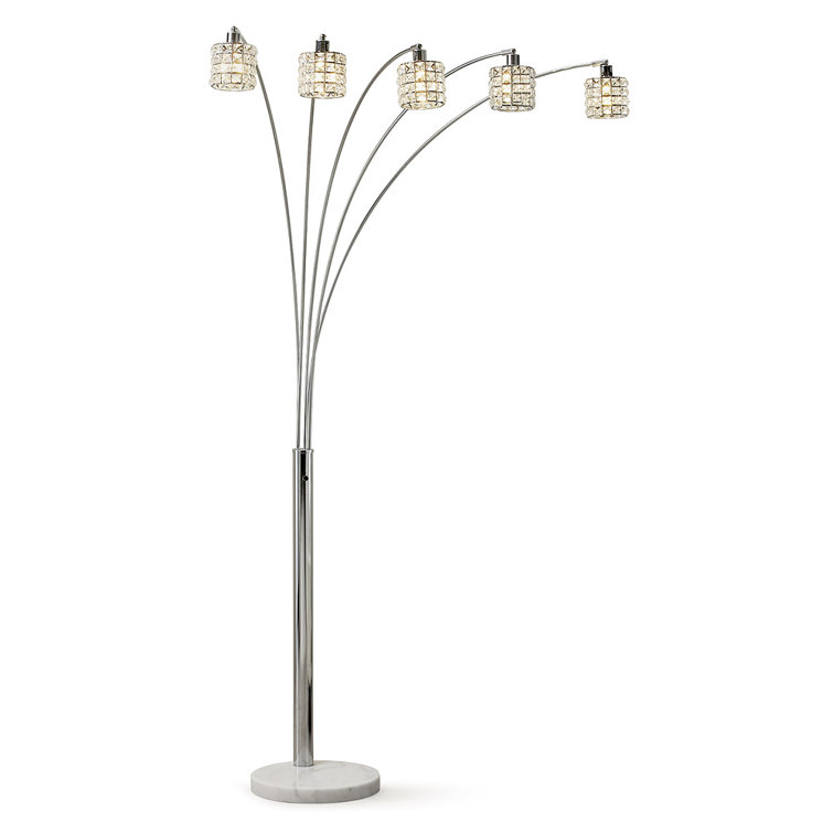 Rosdorf Park Nahua 83'' Chrome Tree Floor Lamp | Wayfair