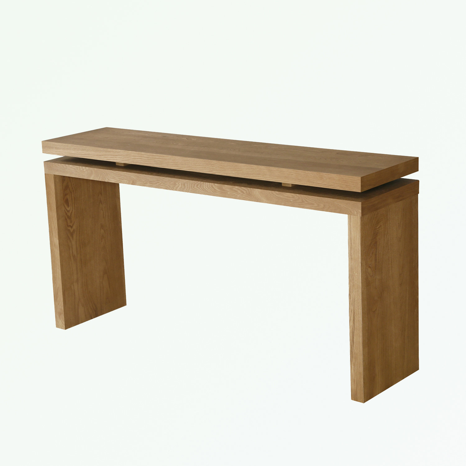 Ophelia & Co. Console Table with Double Board and sturdy sled legs ...
