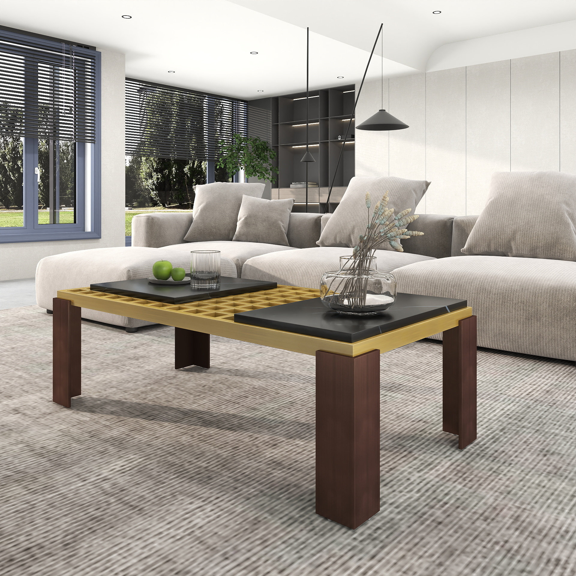 Latitude Run® 4 Legs Coffee Table - Wayfair Canada