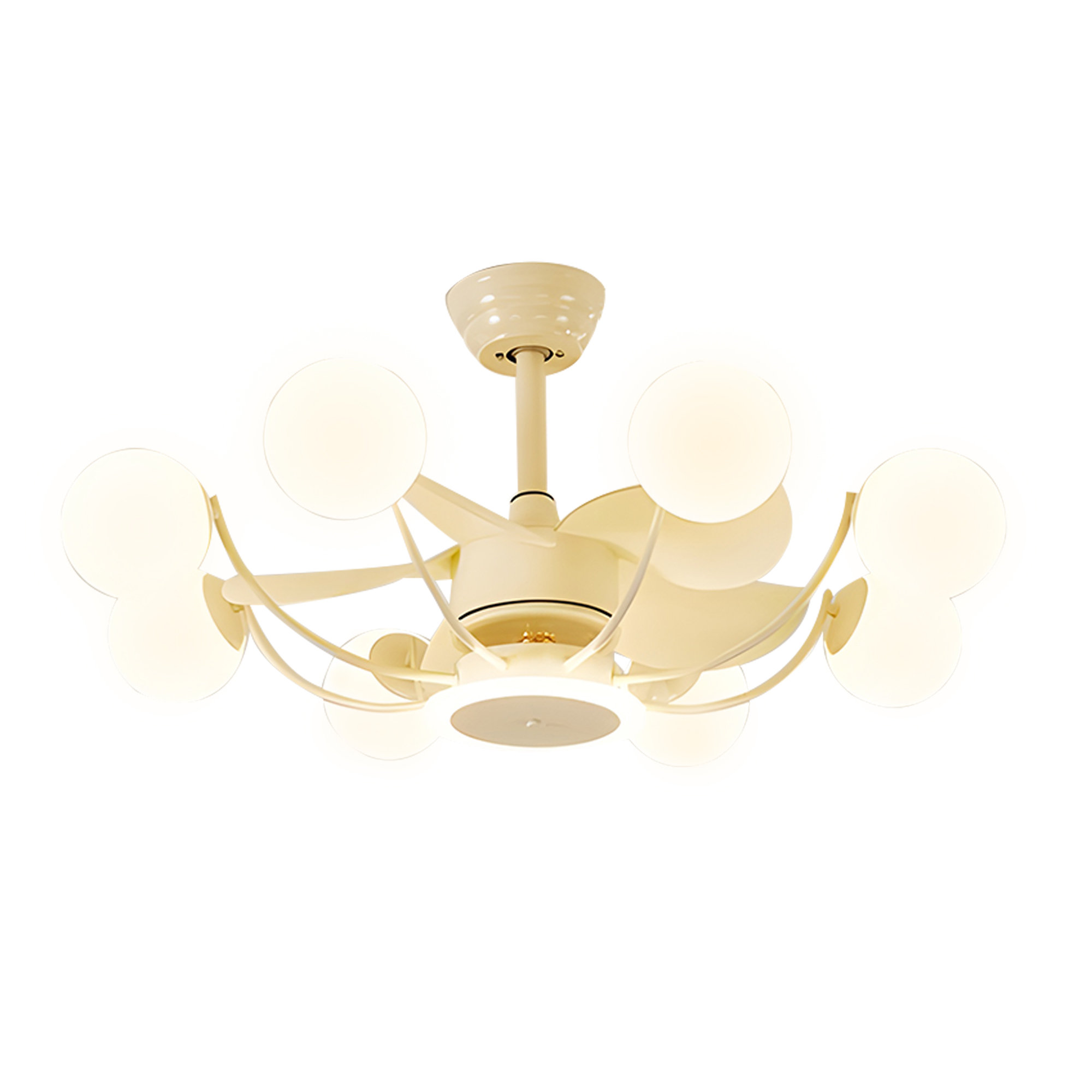 House of Hampton® Kanov 35.4'' Ceiling Fan with 8 Light Kit | Wayfair