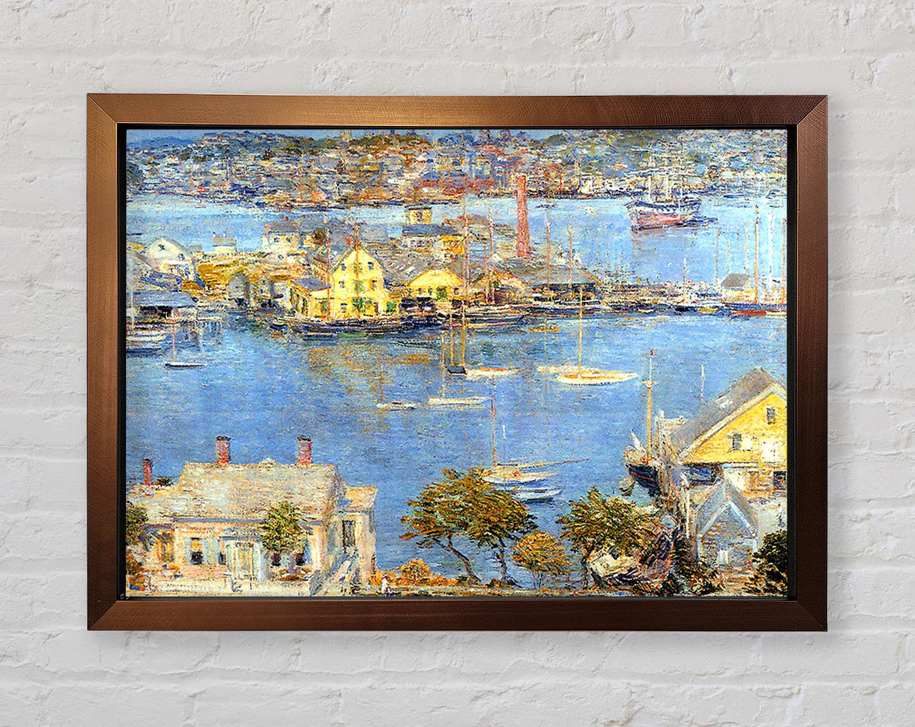 Longshore Tides The Port Of Gloucester 1 by Childe Hassam - Single ...