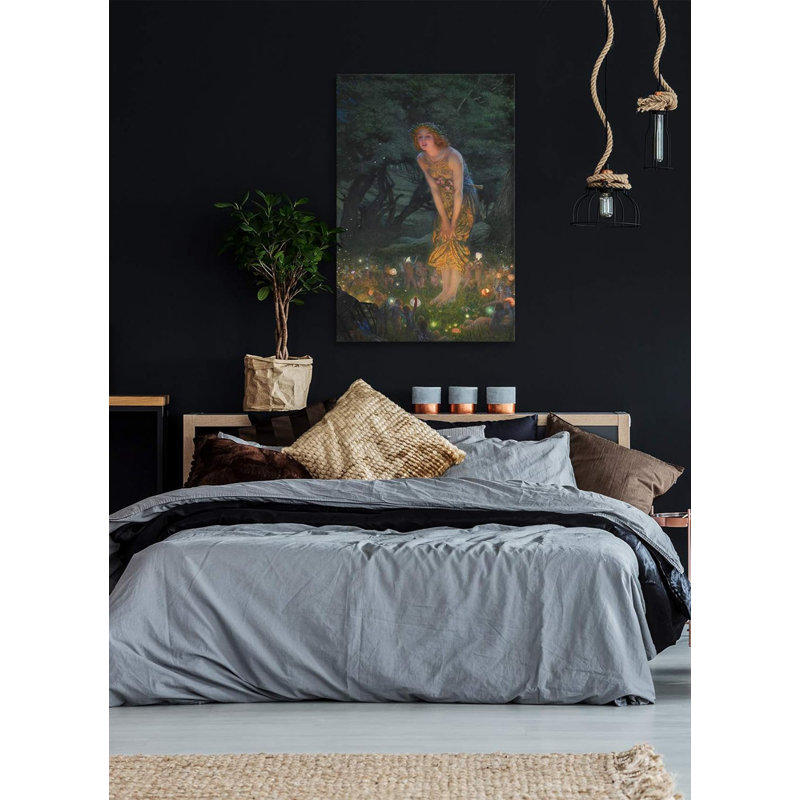 IDEA4WALL Famous Artwork Edward Robert Hughes Fairy Tale Midsummer Eve ...