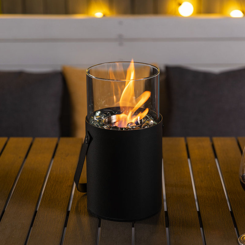 AJ ENJOY Bio-Ethanol/Gel Tabletop Fireplace with Lockable Handle and ...