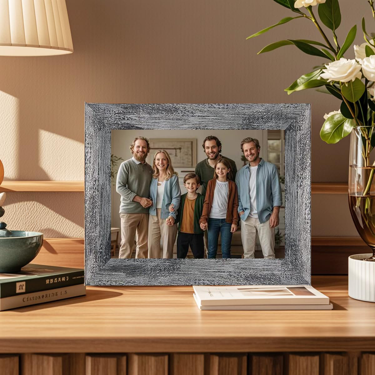 Gracie Oaks Rustic Picture Frames,10 Pack Collage Picture Frames ...