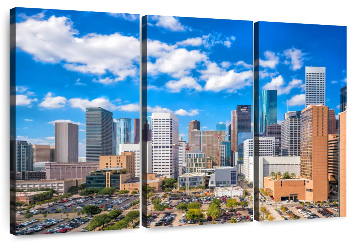 Latitude Run® Downtown Houston Skyline | Wayfair