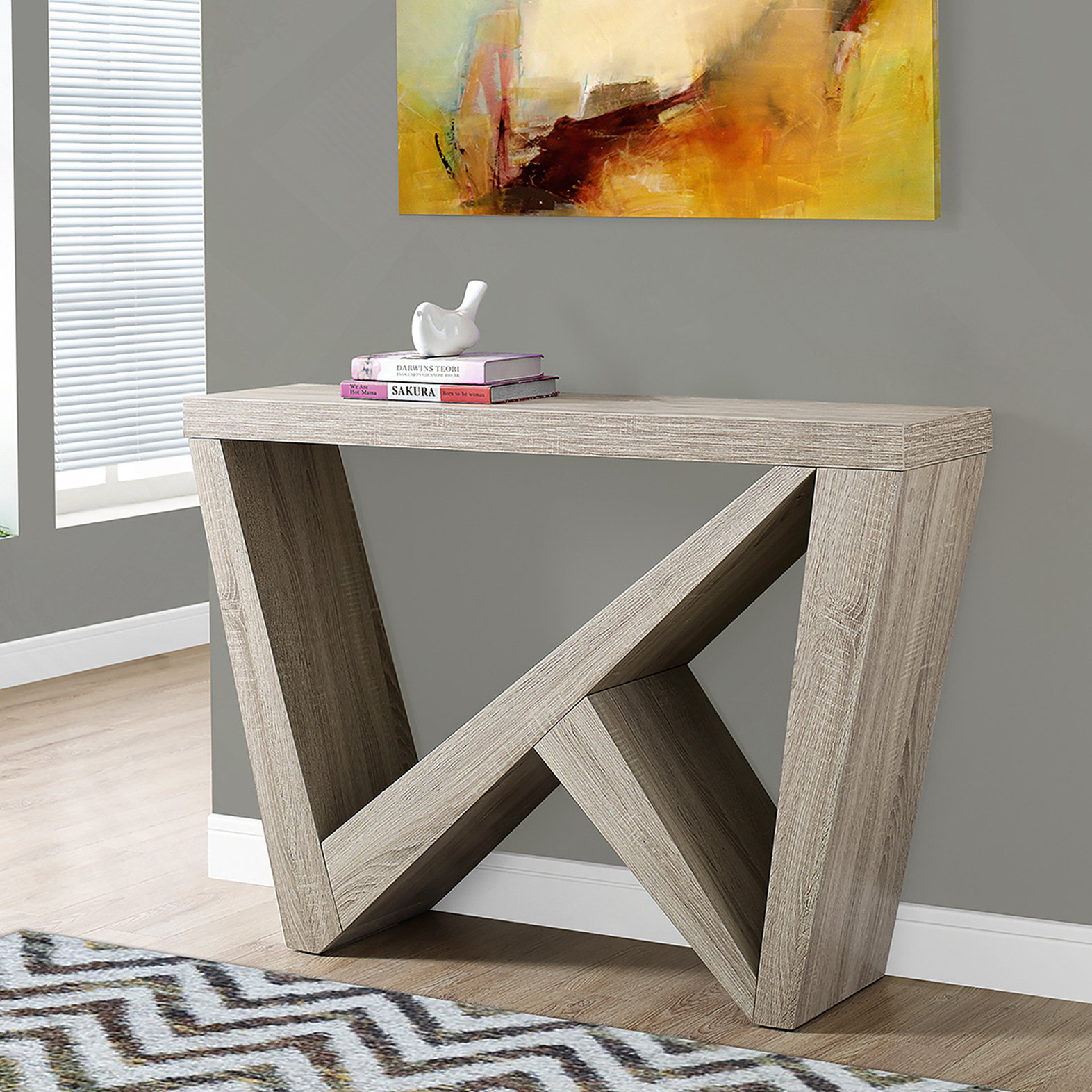 Ivy Bronx Table d'appoint, console, vestibule, étroit, canapé ...