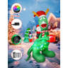 The Holiday Aisle® 8FT Christmas Inflatable Dinosaur with LED & Disco ...