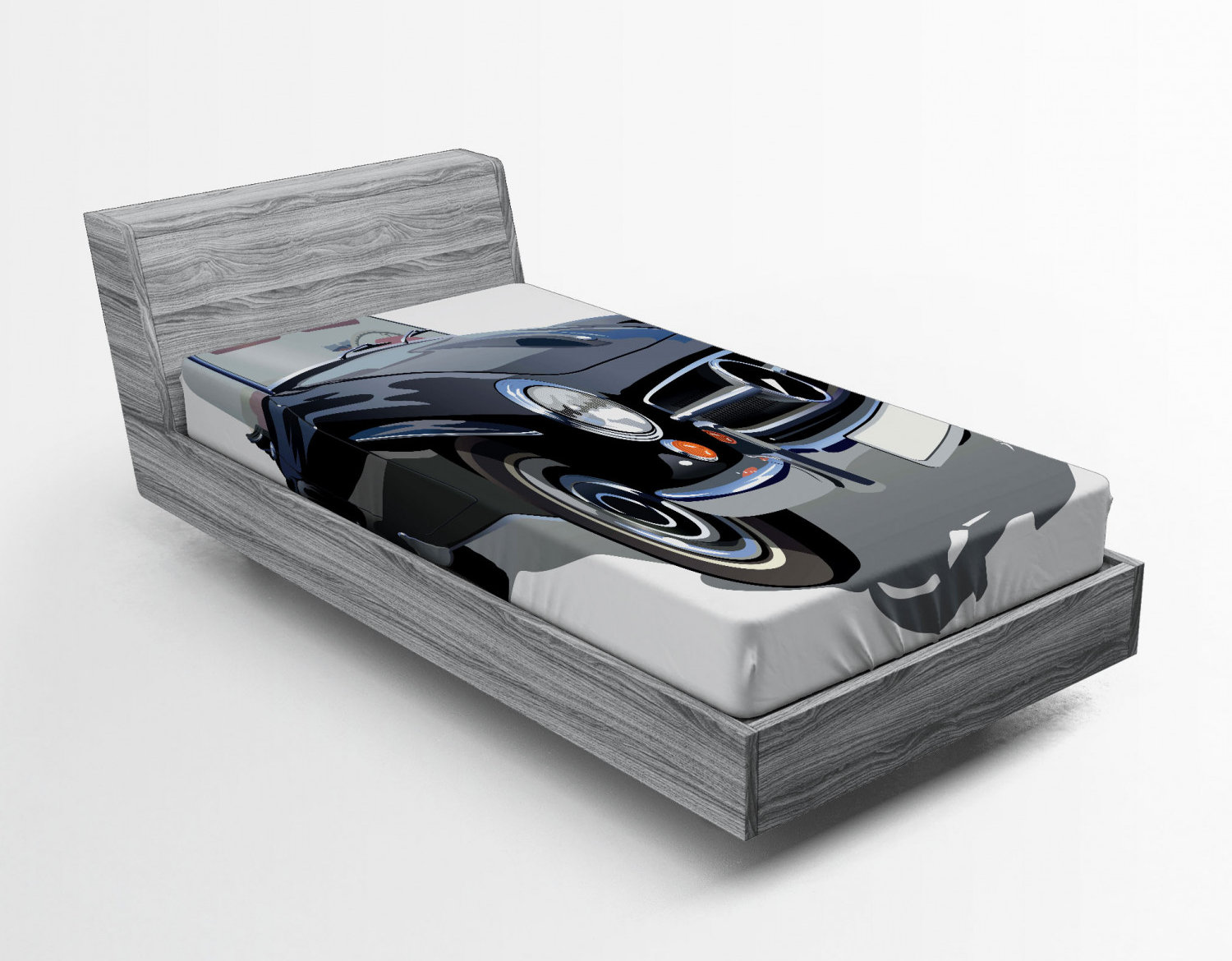 Ambesonne Cars Fitted Sheet | Wayfair