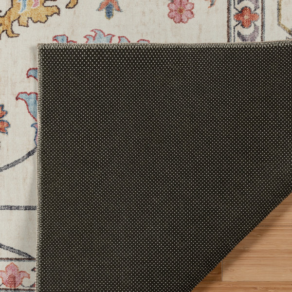 Gertmenian Crystal Print Cullen Washable Digital Print Ivory Floral ...