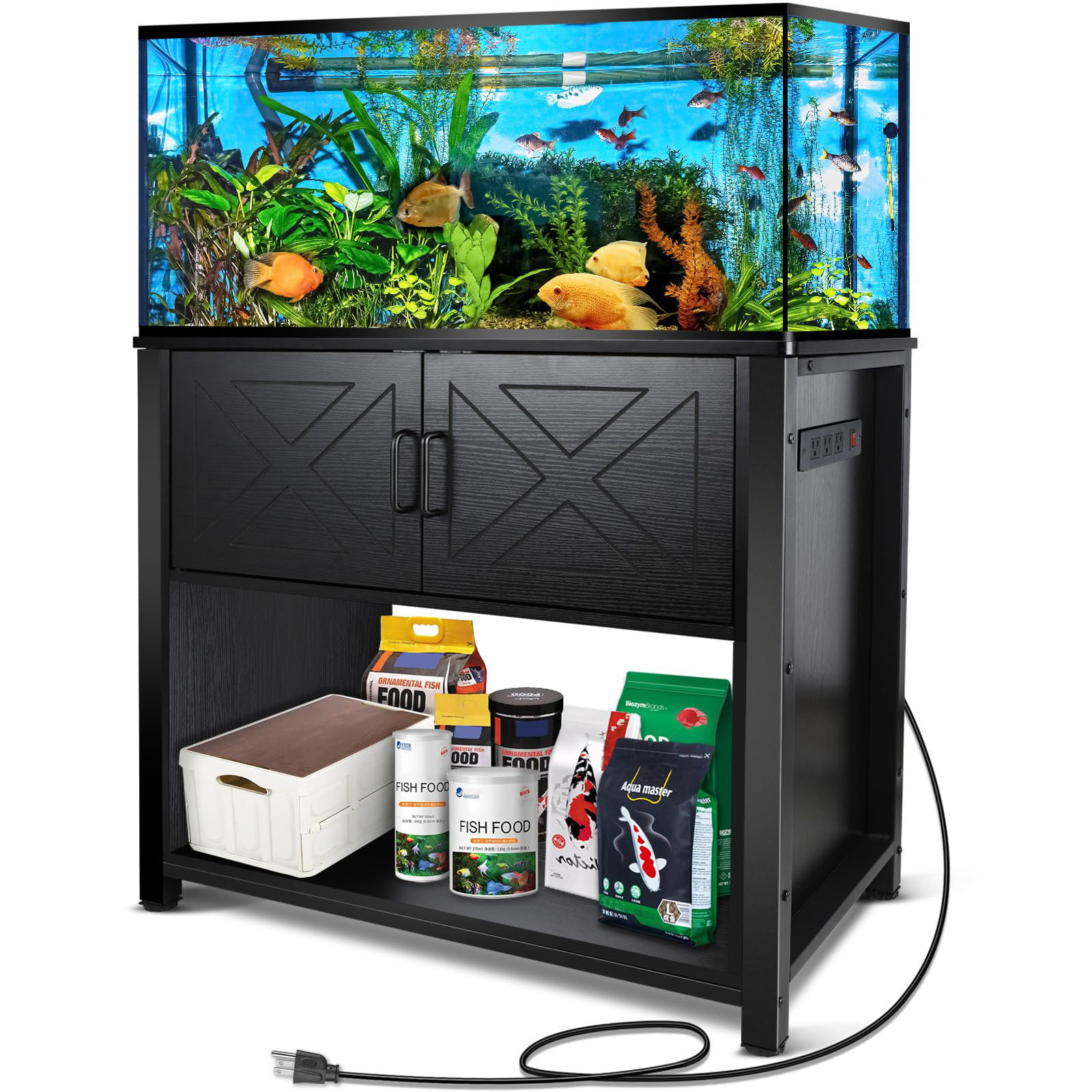 Tucker Murphy Pet™ 40 Gallon Aquarium Stand With Charging Station | Wayfair