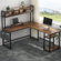 Wrought Studio Steinber L Shaped Desk with Hutch & Monitor Stand, Home ...