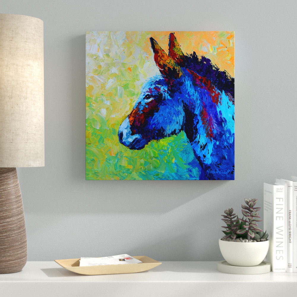 Ebern Designs 'Burro' Print on Wrapped Canvas | Wayfair