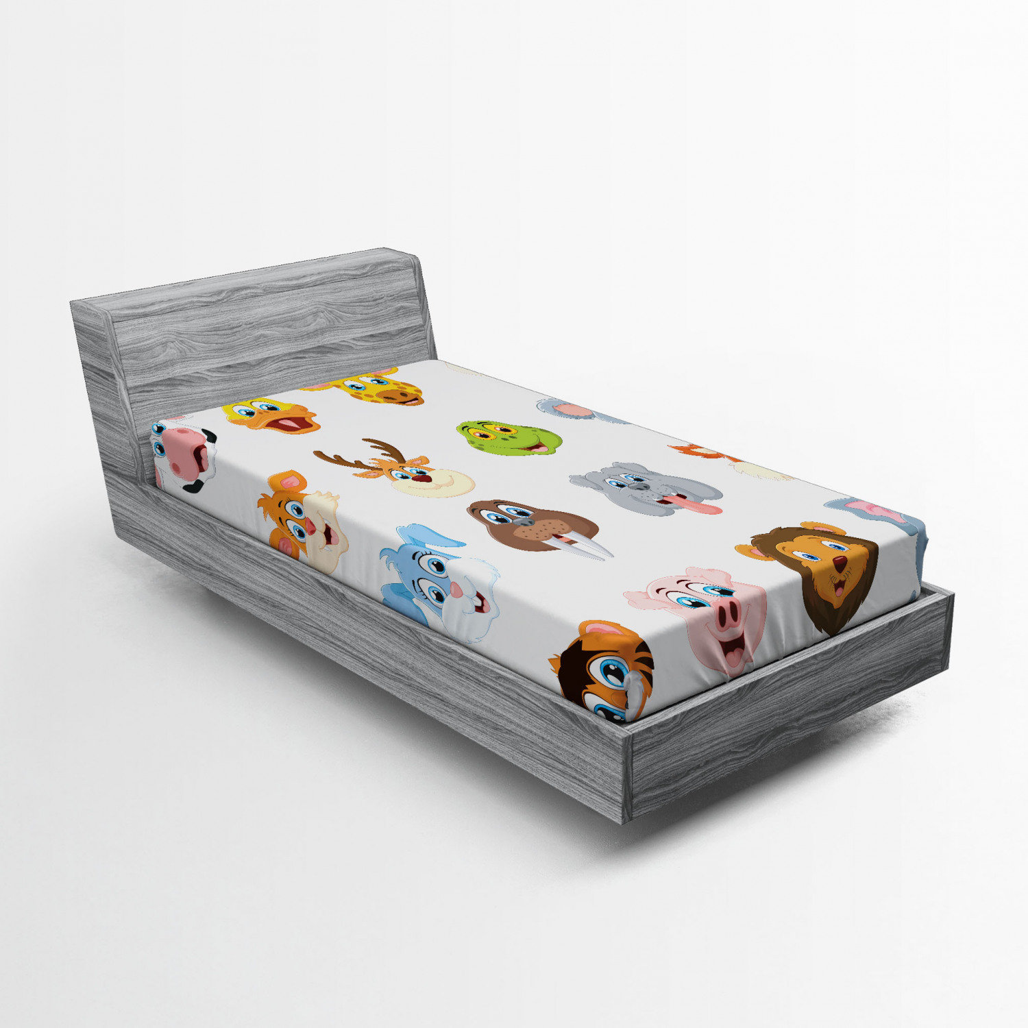 Ambesonne Cartoon Microfiber Fitted Sheet | Wayfair