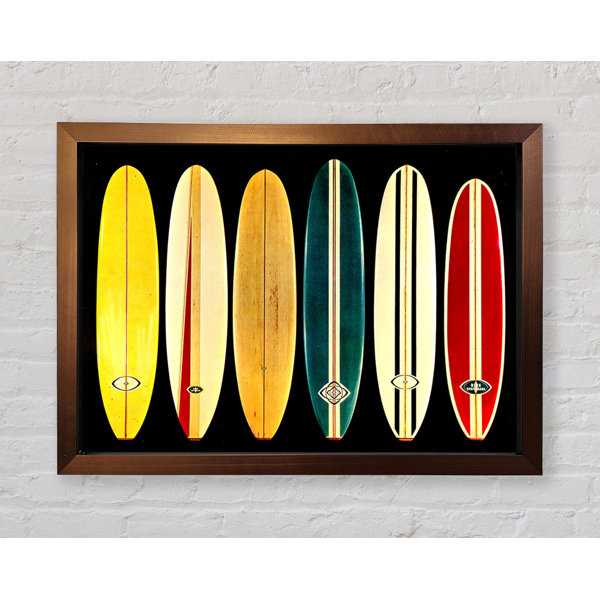 Bright Star Surfboards At The Ready - Single Picture Frame Art Prints ...