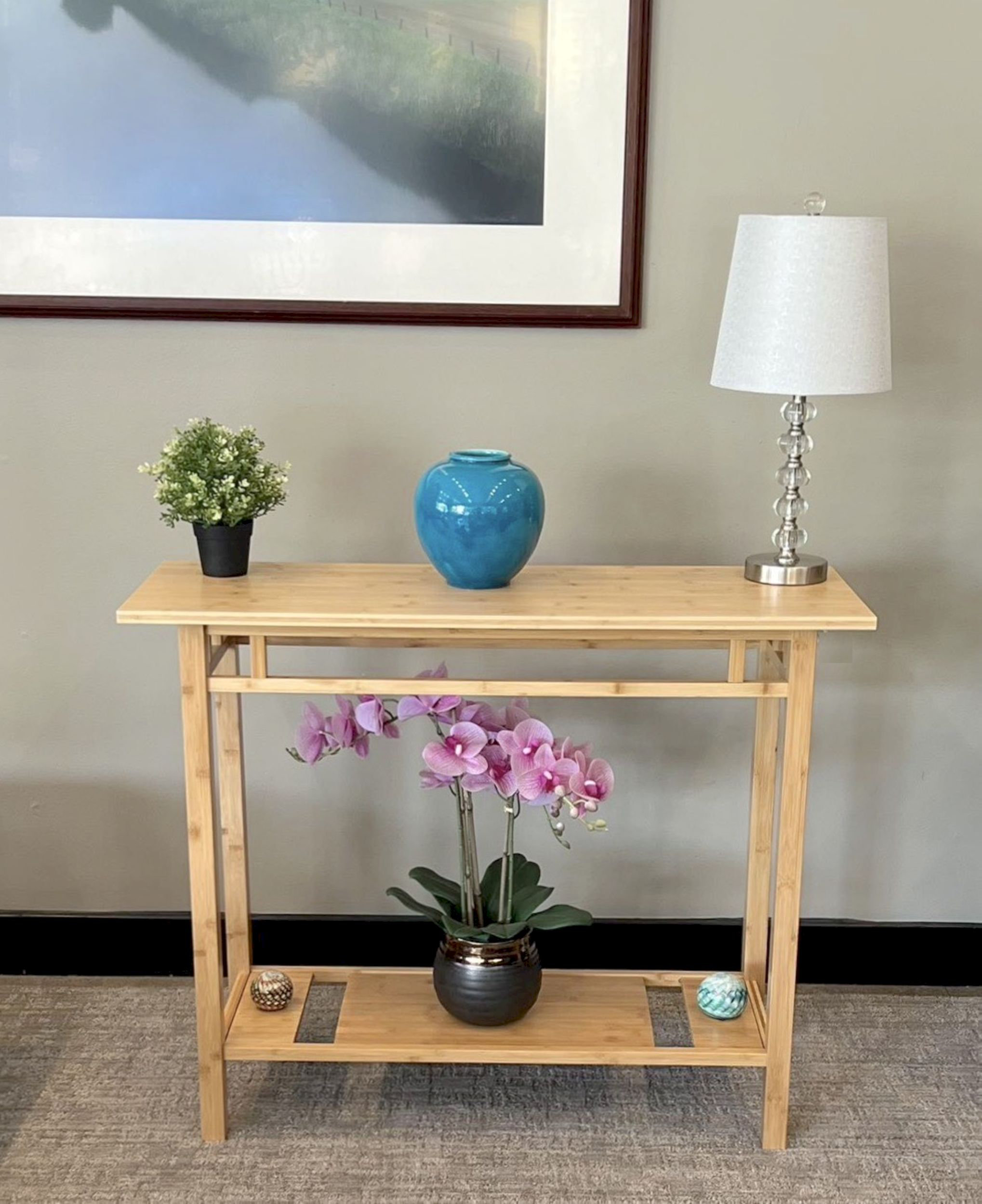 Union Rustic Zen Console Table with Bottom Shelf - Wayfair Canada