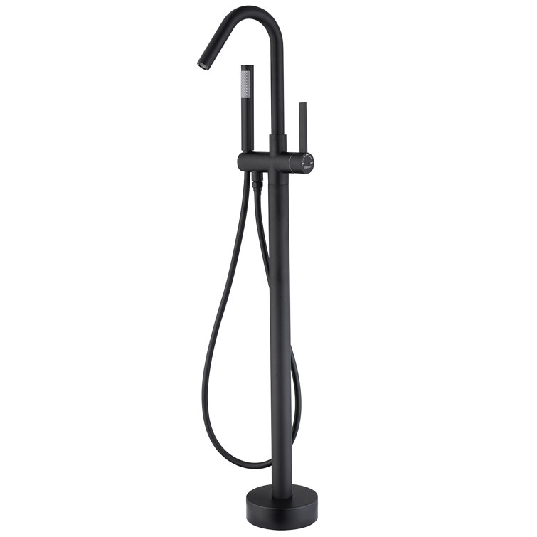 MODLAND 1 Handle Floor Clawfoot Tub Faucet with Diverter - Wayfair Canada