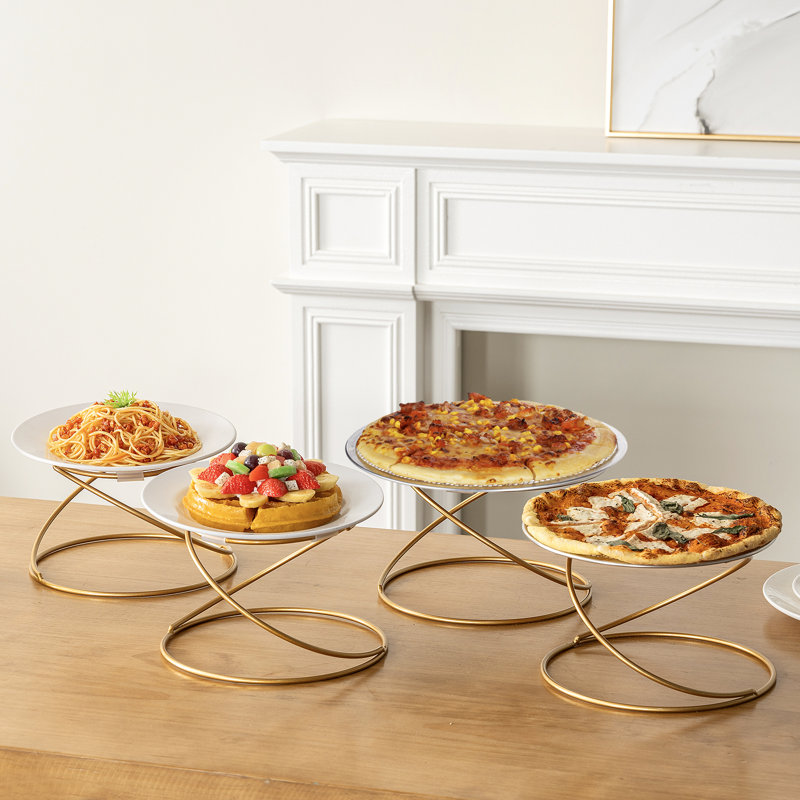 Mercer41 Lesly Pizza Pan Serving Platter Display Riser Stand | Wayfair