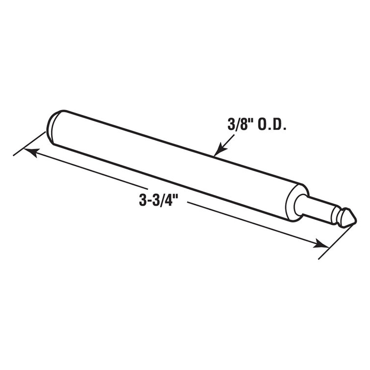 Prime-Line Pivot Hinge Pin, 3/8 Inch Outside Diameter X 3-3/4 Inch ...