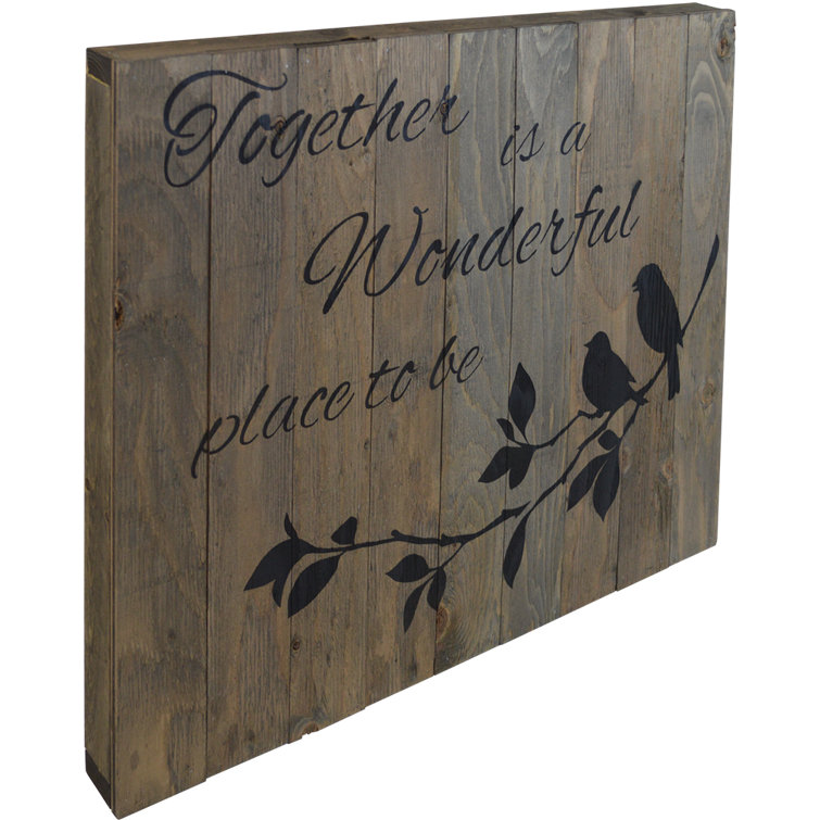 FiresideHome Handmade Wood Text Wall Decor & Reviews | Wayfair