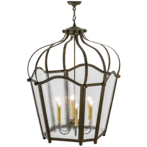 Meyda Lighting Citadel 4 - Light Lantern Geometric Chandelier | Perigold