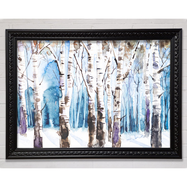 Union Rustic The Beautiful Birch Trees In The Snow - Single Picture ...