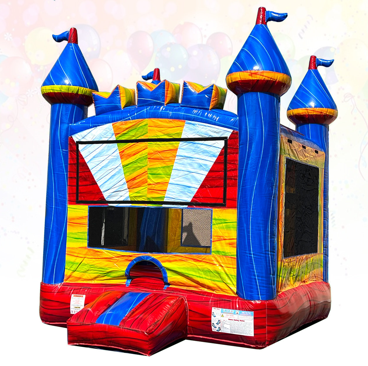 Jingo Jump 13' x 13' Bounce House with Air Blower | Wayfair