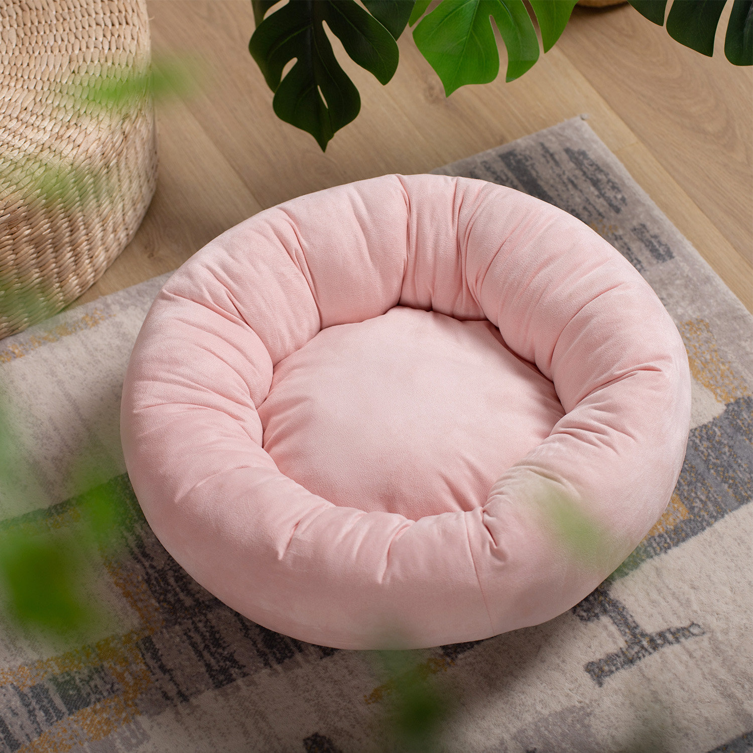 Tucker Murphy Pet™ Luxury Dog Bed, Round Donut, Anti Slip & Machine ...
