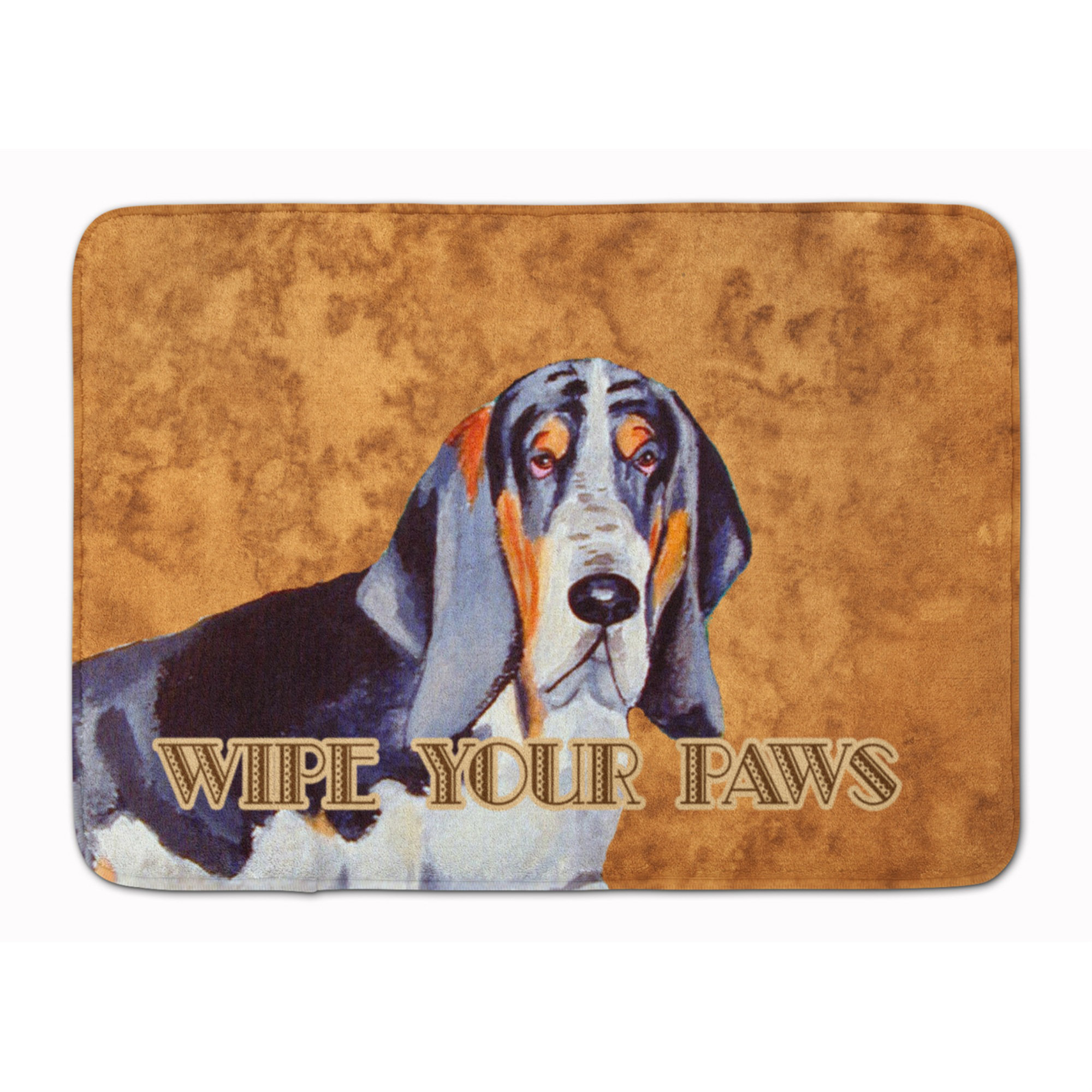 Winston Porter Basset Hound Wipe Your Paws Memory Foam Bath Rug | Wayfair