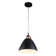 Ebern Designs Raygan 10.75"W Black Metal+Coffee Leather Dimmable ...