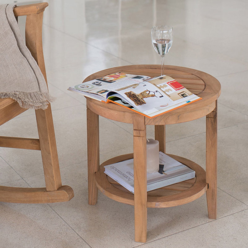 Birch Lane™ Colden Teak Side Table & Reviews | Wayfair