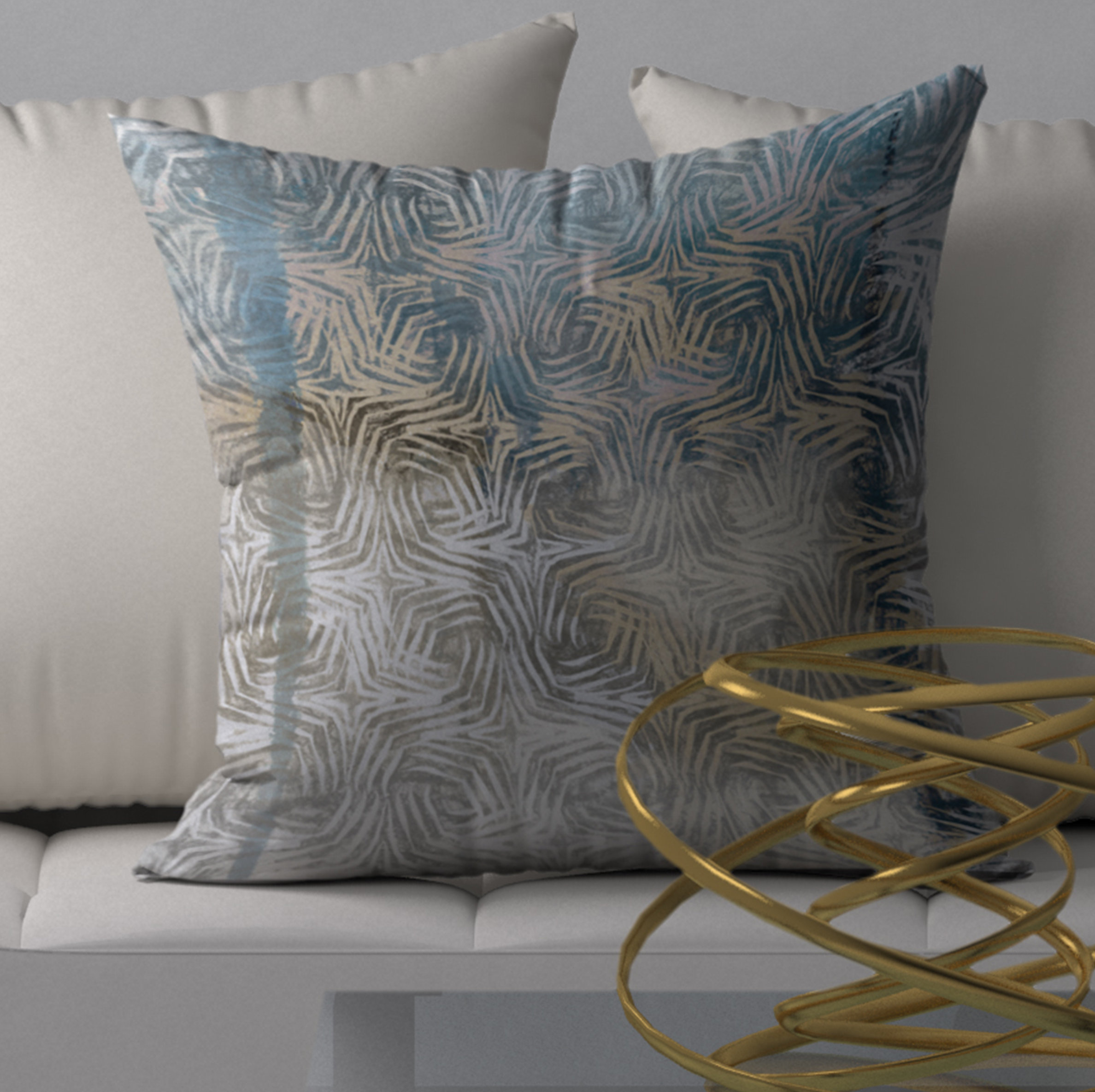 LeRoi Products Abstract Reversible Throw Pillow | Wayfair