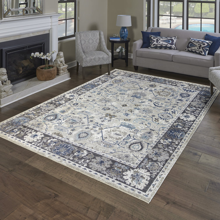 Gertmenian Astris Banha Traditional Oriental Gray/Navy Blue/Charcoal ...