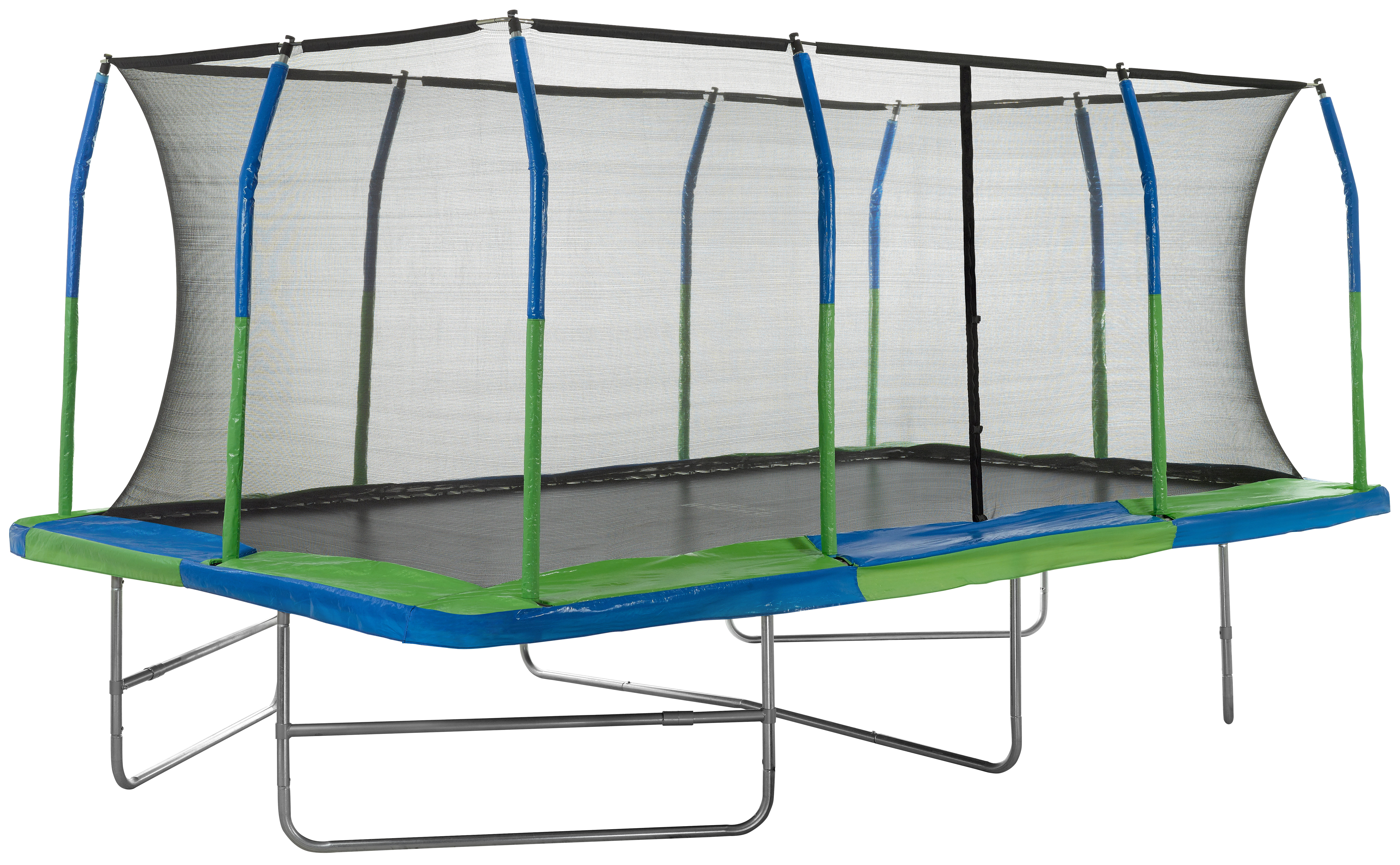 Upper Bounce Machrus Upper Bounce - Mega 10' X 17' Gymnastics Style, Rectangular Trampoline ...