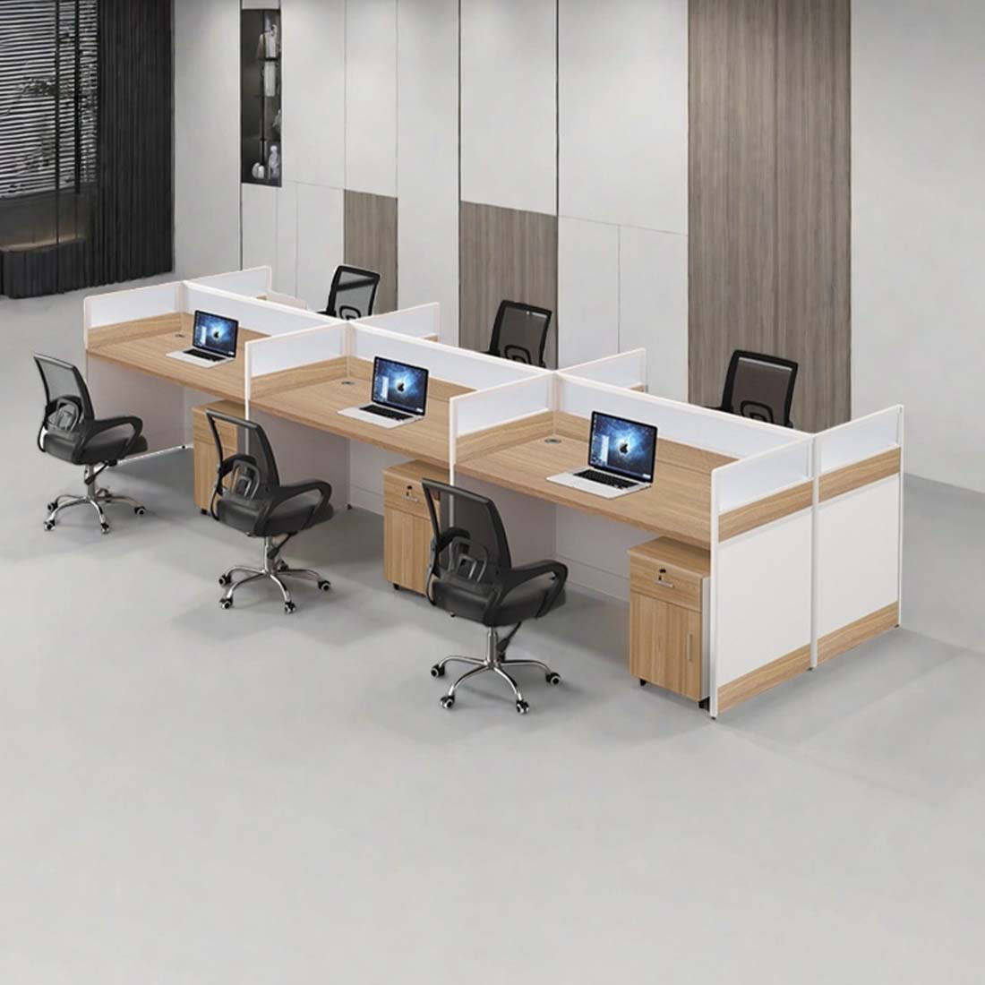 FASONT Rectangle 6Person Cubicle | Wayfair