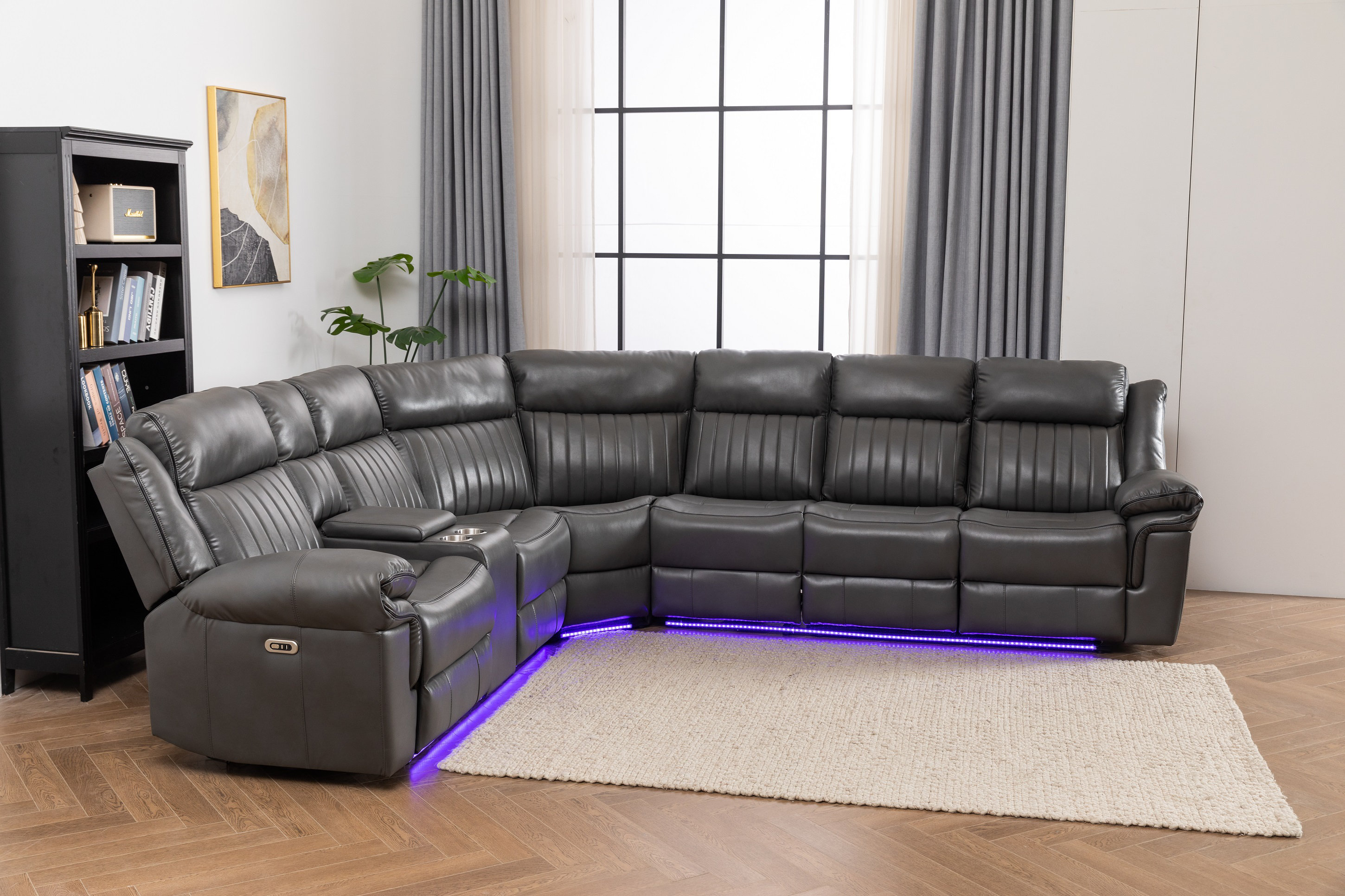 3 Piece Leather Sectional Sofa Bodie Leather Reclining Sectional (+3