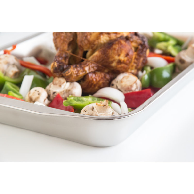 Fox Run Brands 16.25" Stainless Steel Roasting Pan & Reviews | Wayfair