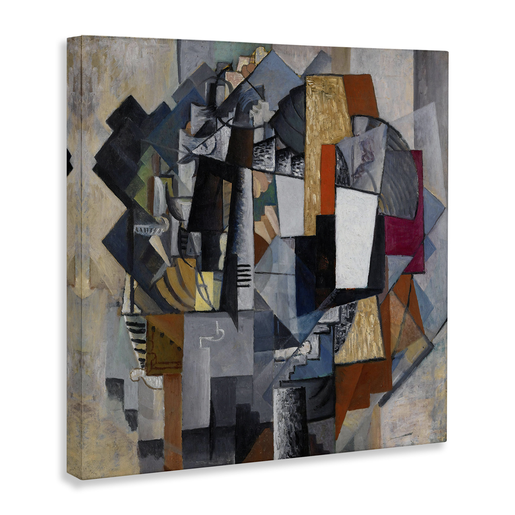Wrought Studio™ Classical Abstract Collage Canvas Wall Art by ...