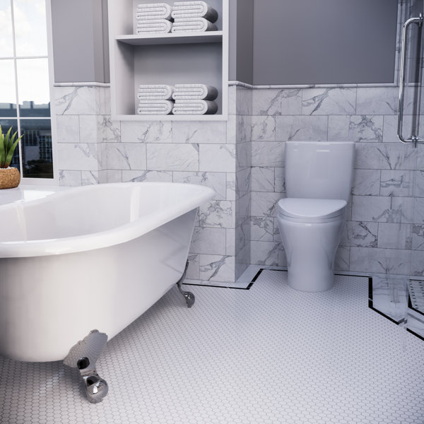 Supreme Tile Tiny 1" x 1" Porcelain Mosaic Wall & Floor Tile & Reviews ...