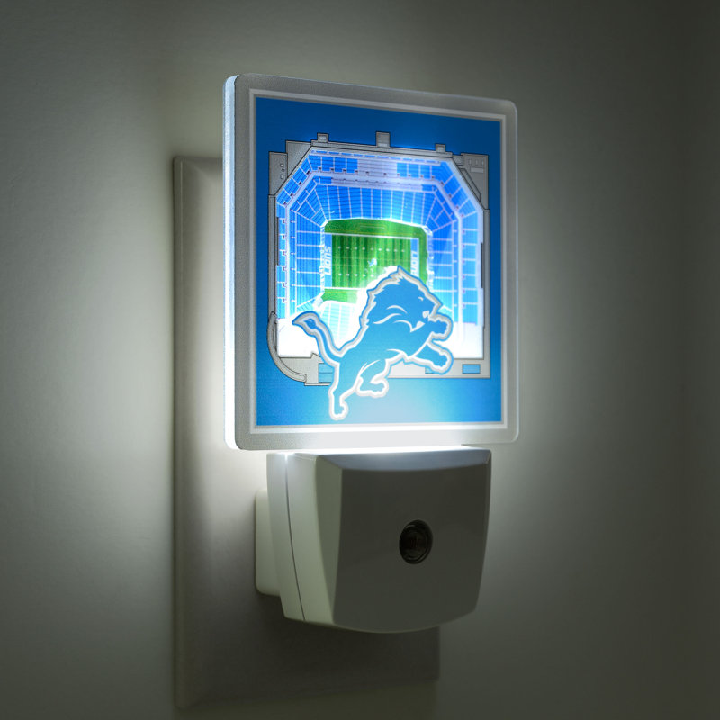 YouTheFan NFL Detroit Lions Stadium View Night Light | Wayfair