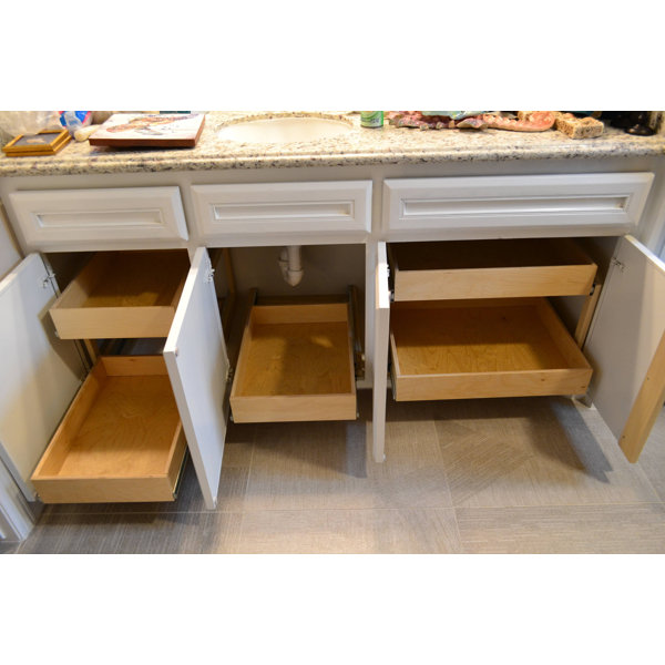 Interior Cabinet Solutions Pre-Assembled Dovetailed 4" Double Drawer ...