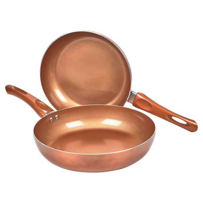 Belfry Kitchen Kyree 6 Piece Copper Non Stick Cookware Set & Reviews ...
