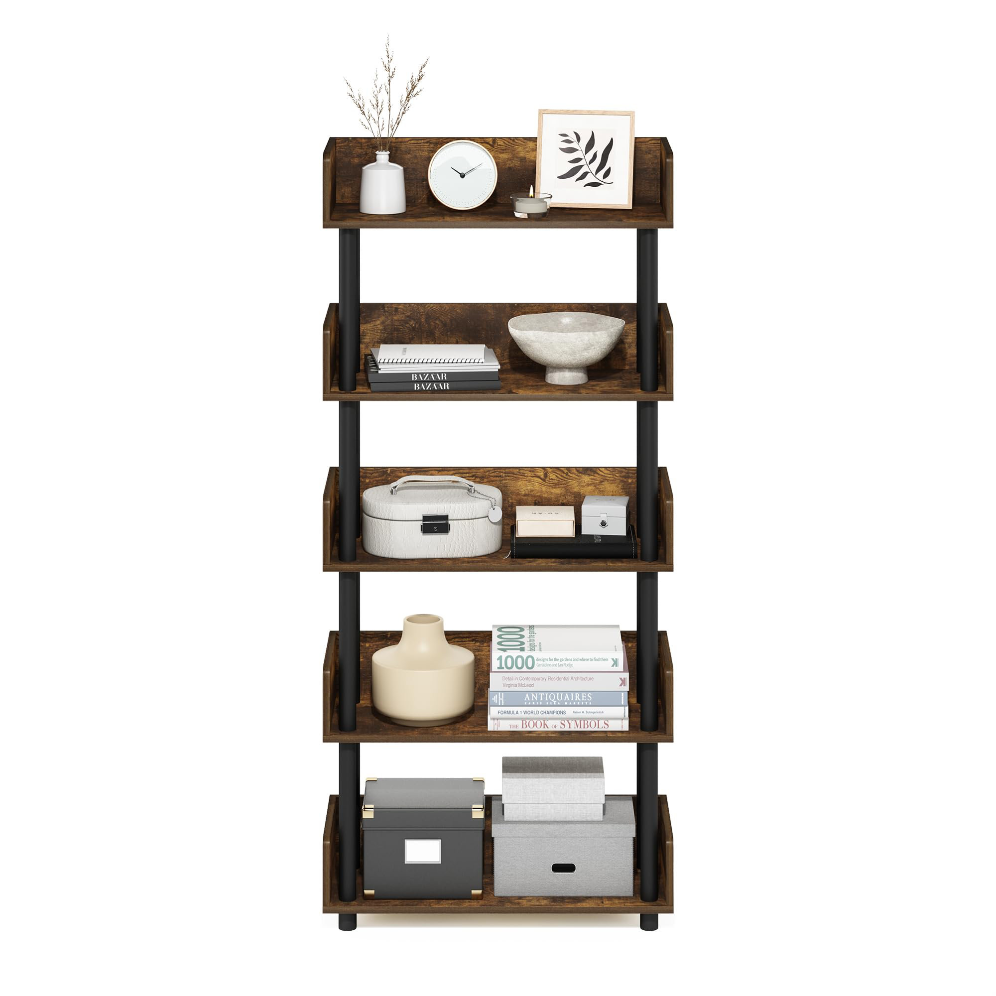 17 Stories 5-tier Toolless Freestanding Multipurposes Display Rack ...