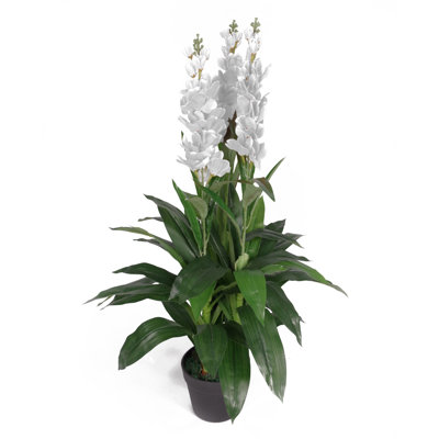 The Seasonal Aisle Orchid Artificial Flowering Plant in Pot & Reviews ...