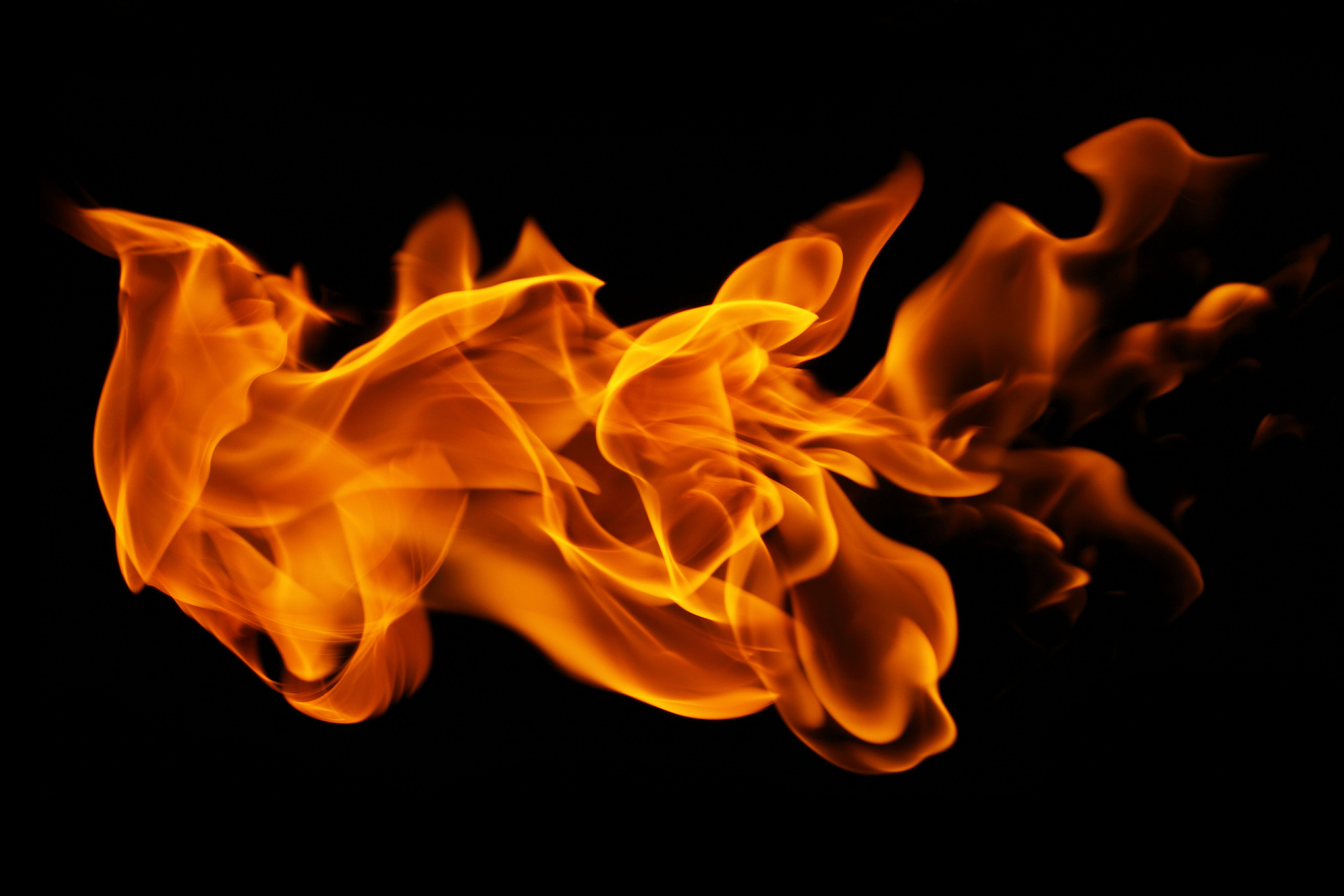 Wrought Studio Fire Flames On Canvas by Prapann Photograph | Wayfair