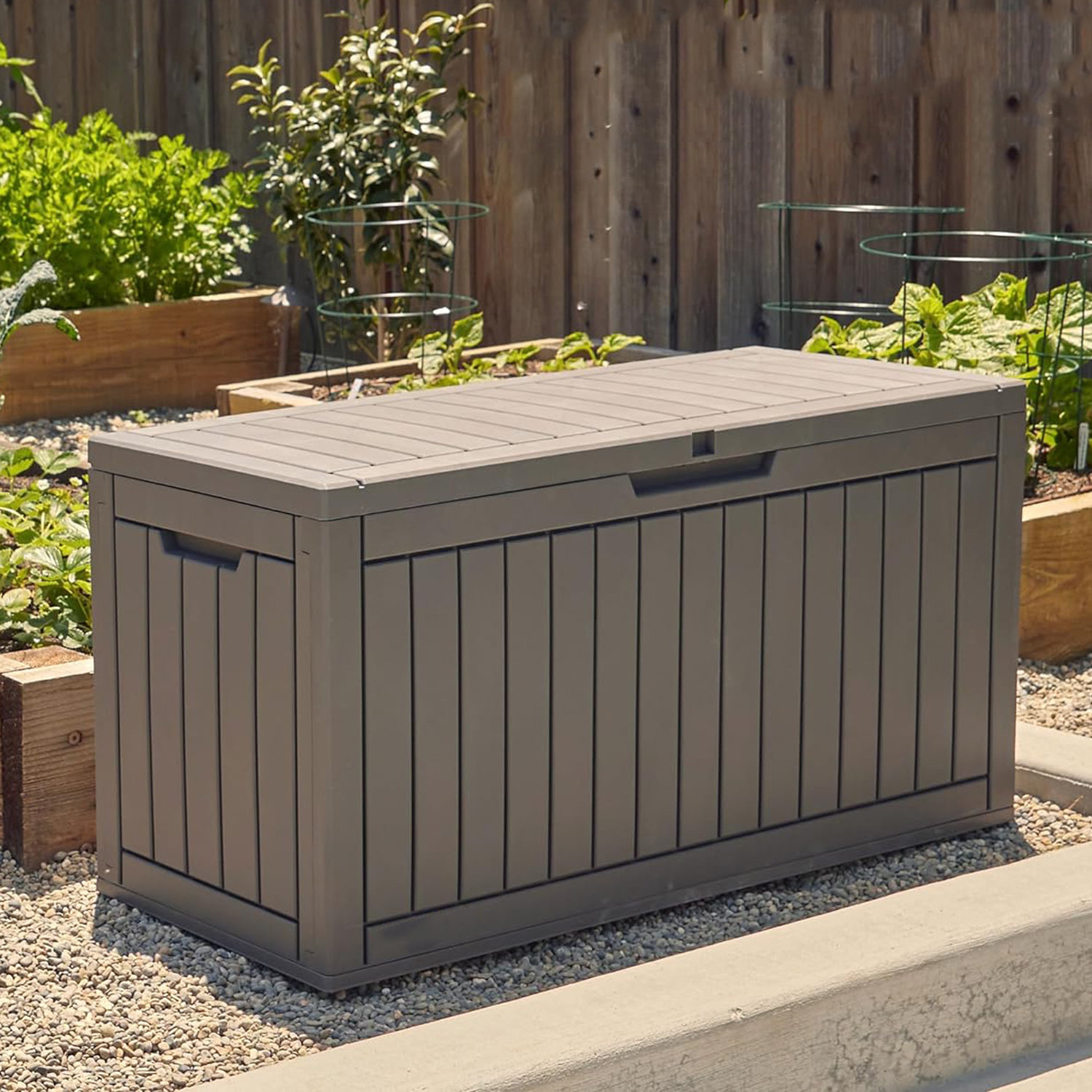 OTOTWER Outdoor Storage Box, 60 Gallon Deck Box Indoor and Outdoor Use ...